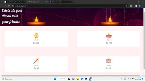 sanket tikhade on linkedin diwali webpage created at nxtwave