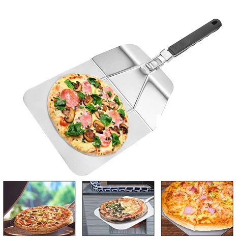 Yomdid 접이식 피자 삽 케이크 디저트 베이킹 도구 피자 껍질 파이 트레이 플레이트 스테인레스 스틸 과자 피자 커터 주방 도구피자 도구 Aliexpress