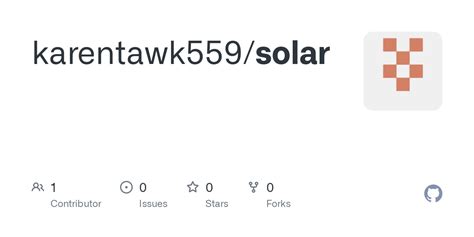 GitHub Karentawk Solar