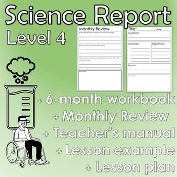 Science Report Workbook Level 4 By Becca T S Materials TPT