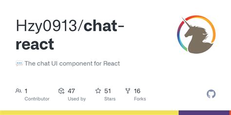 GitHub Hzy Chat React The Chat UI Component For React
