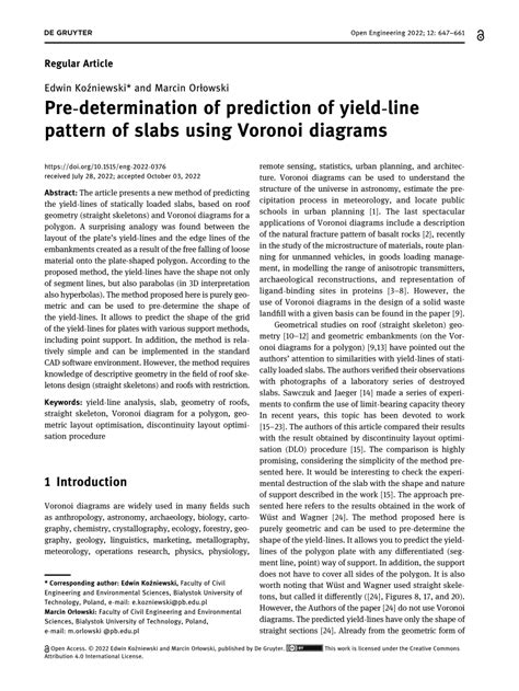 pdf pre determination of prediction of yield line pattern of slabs