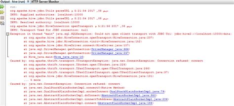 Hadoop I Cant Connect Java With Hive Stack Overflow