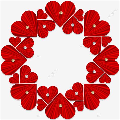 발렌타인 데이 사랑 프레임 디자인 진주 투명 배경 일러스트 Png 클립 아트 발렌타인데이 사랑 인사 Png 일러스트 및 Psd 이미지 무료 다운로드 Pngtree