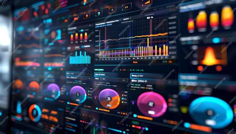 Premium Photo A Digital Dashboard Displaying Realtime Analytics And Kpis To Track Production
