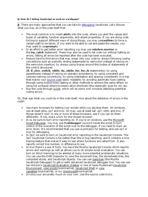 a there are many approaches that you can take to debugging pdf