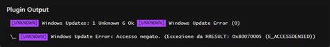 icinga for windows error with output of windows updates icinga 2