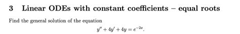 3 ﻿linear odes with constant coefficients ﻿equal