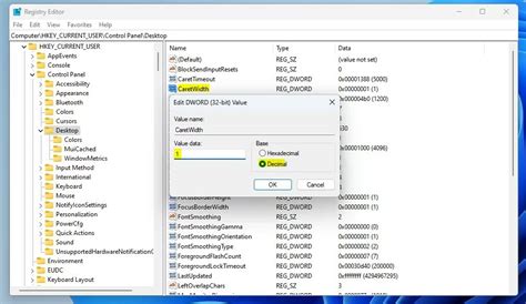 How To Adjust Text Cursor Thickness In Windows 11 Geek Rewind
