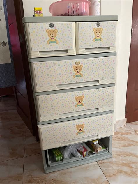 PVC Orocan Cabinet 4 Layers Furniture Home Living Furniture Shelves Cabinets Racks On