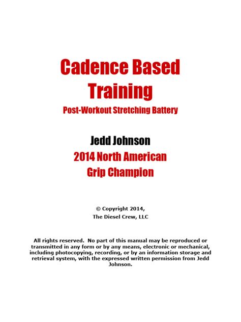 cadence based training pdf