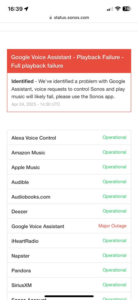 Spraakbesturing Werkt Niet Meer Sonos Community