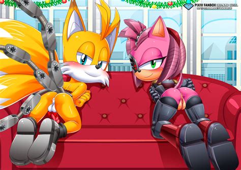 Rule 34 1boy 1girls Amy Rose Anthro Anus Ass Balls Bbmbbf Blush