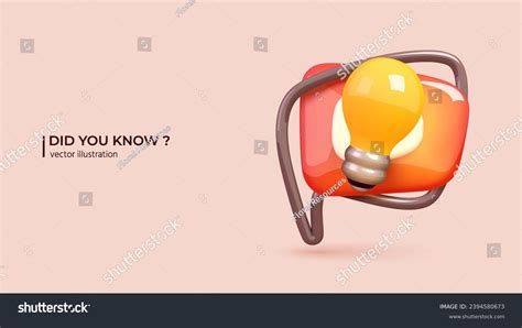 D Did You Know Label Design Stock Vector Royalty Free