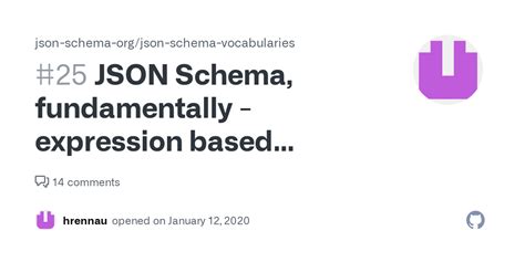 json schema fundamentally expression based assertions · issue 25