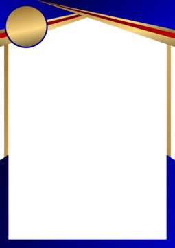 Blue Gold Certificate Frame Border Vector Frames Borders Certificate
