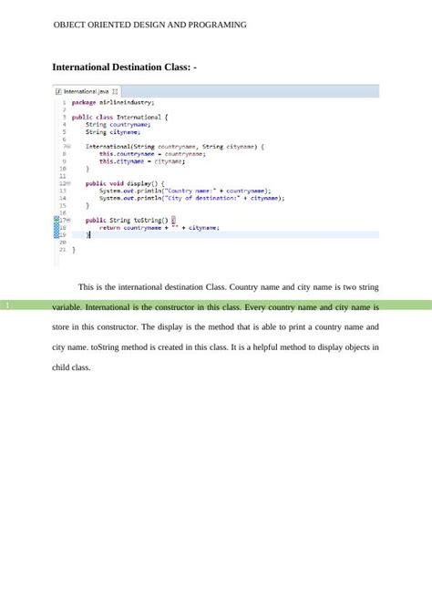 Object Oriented Design And Programing