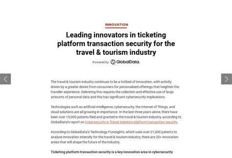 Leading Innovators In Ticketing Platform Transaction Security Ship
