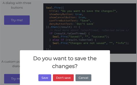 React Sweetalert