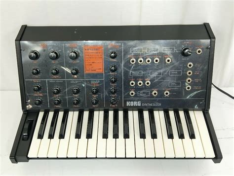 Matrixsynth Korg Ms 10 Synthesizer W Original Gig Bag And Plastic Panel Overlay Sn 139532