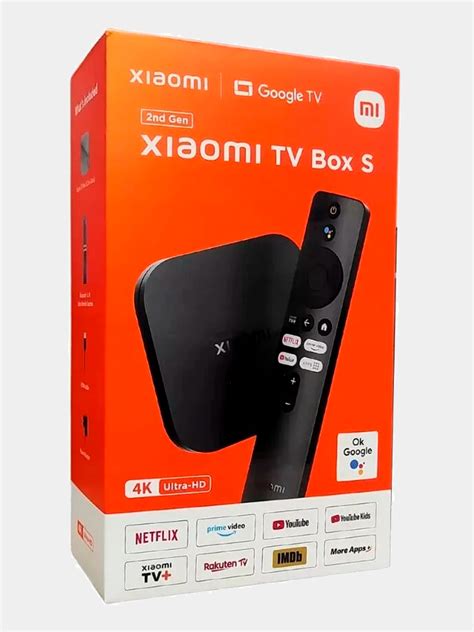 ТВ-приставка Xiaomi Mi Box S 2nd Gen 4K, 2-го поколения smart tv купить ...