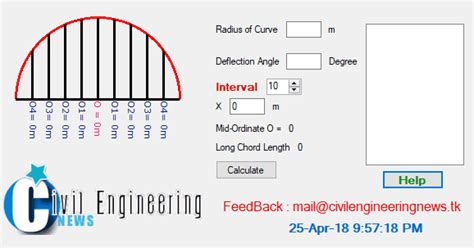 Setting Out Simple Circular Curve Software Civil Engineering News