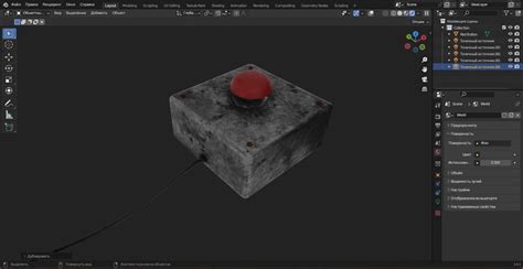 3d Model Red Button 3d Model Vr Ar Low Poly Cgtrader