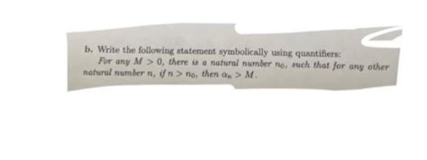 Solved B Write The Following Statement Symbolically Using Chegg