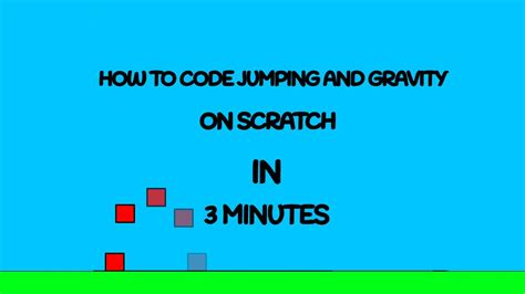 how to code jumping and gravity on scratch in 3 minutes youtube