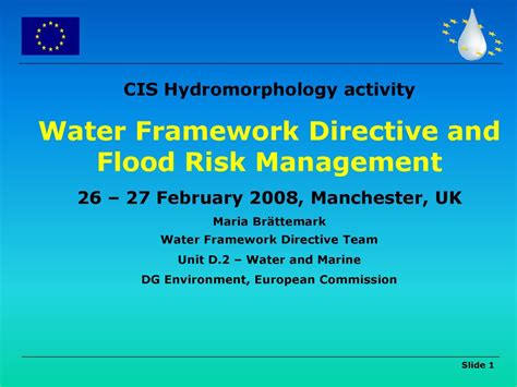 Water Framework Directive And Flood Risk Management Ppt Download