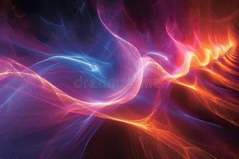 Wave Patterns Of Quantum Physics In A Scientific Conundrum Stock