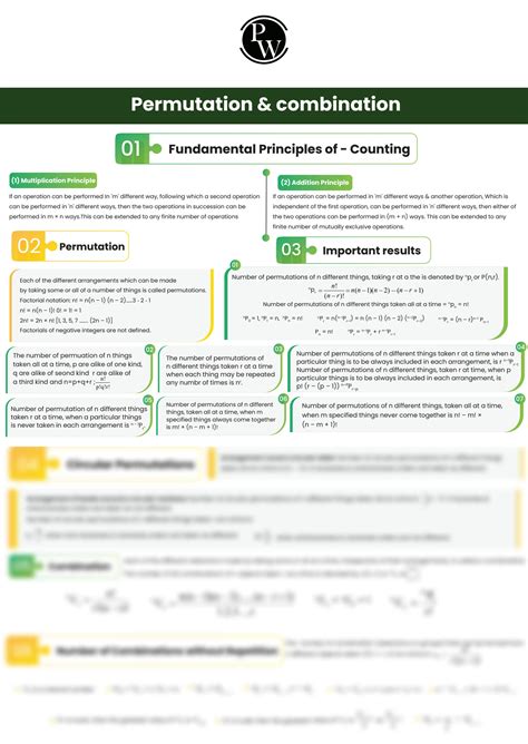 SOLUTION Permutation Combination Mind Map Maths Studypool