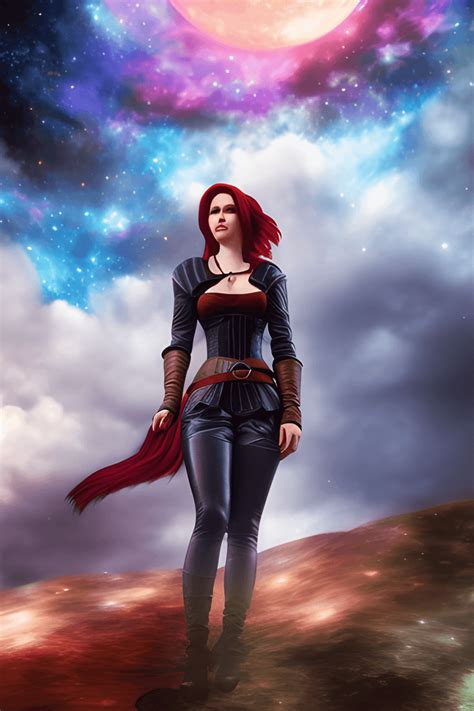 Triss Ranuncul Witcher Hyper Realistic And Colorful Creative Fabrica