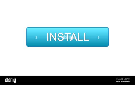 Install Web Interface Button Blue Color Application Downloading Site