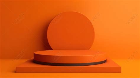 밝은 주황색 기하학적 배경으로 눈에 띄기 3d 최소 제품 디스플레이 연단 배경 연단 배경 주황 배경 기하학 배경 이미지 Hd 연단 주황 기하학 배경 사진 무료