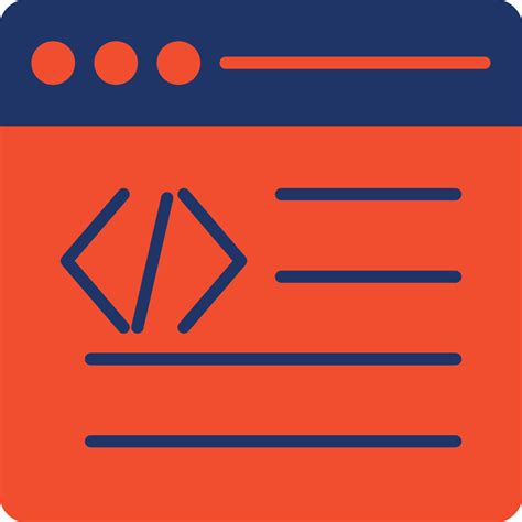 web programing color icon 10066732 vector art at vecteezy