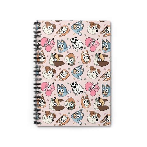 Pink Bluey Notebook Spiral Notebook Back To Babe Bingo Etsy UK