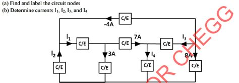 Solved A ﻿find And Label The Circuit Nodesb ﻿determine