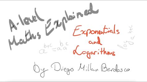 A Level Maths Explained Exponentials And Logarithms Youtube