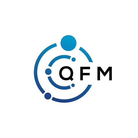 QFM letter technology logo design on white background. QFM creative ...