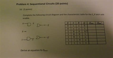 Solved Problem Sequentianal Circuits Points A Chegg