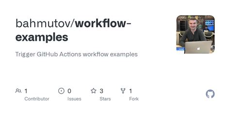 GitHub Bahmutov Workflow Examples Trigger GitHub Actions Workflow Examples
