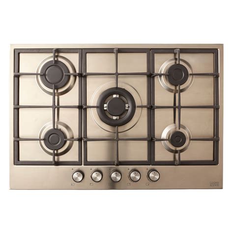 Cooke & Lewis CLGASUIT5 5 Burner Grey Stainless Steel Gas Hob ...