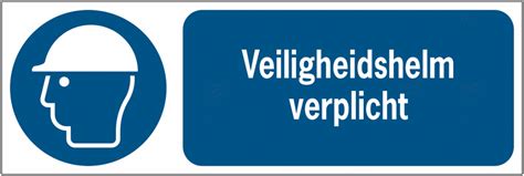 Gebodsborden En Stickers Iso 7010 Veiligheidshelm Verplicht M014