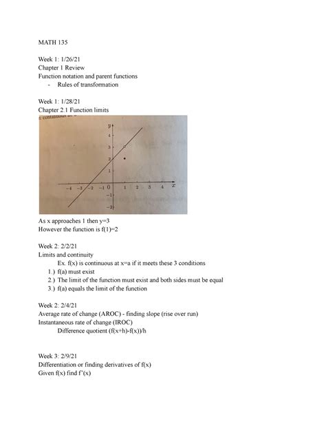 Math 135 Lecture Notes For Every Lecture Given In The Class Math