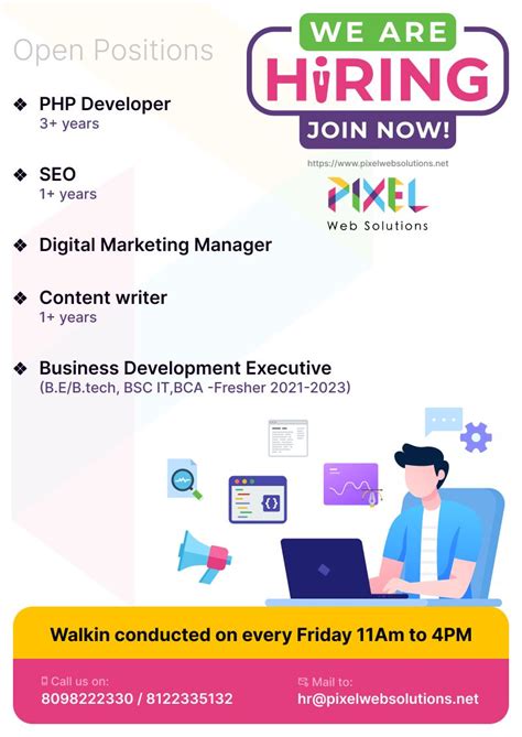 Vanathi V On Linkedin Hiring Maduraijobs Walkin Freshers Seo Php