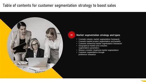 Customer Segmentation Strategy To Boost Sales Table Of Contents Mkt Ss
