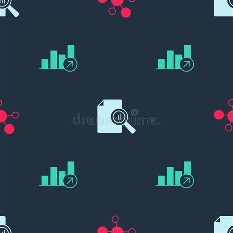 set mind map infographic document with chart and financial growth on