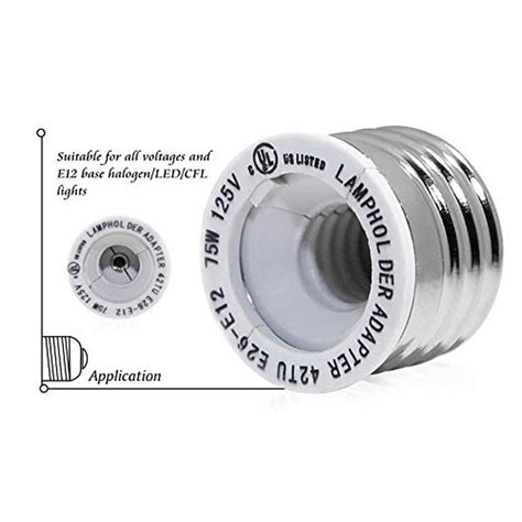 Intermediate To Candelabra Bulb Socket Converter Pack Of 10 Light Bulb
