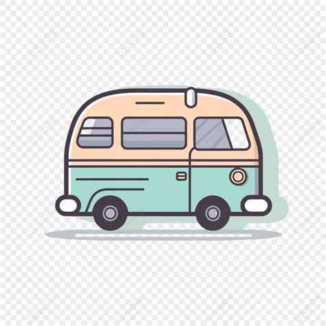 캠핑 버스 Png 일러스트 및 벡터 이미지 무료 다운로드 Lovepik